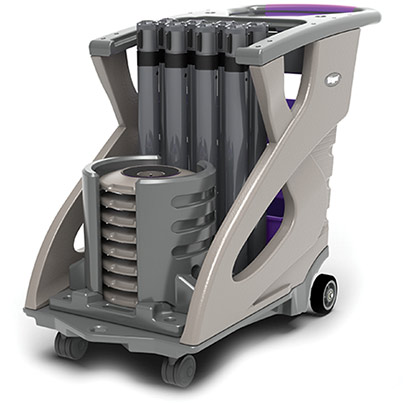 Skipper Q Unicart Purple Trolley Kit with Black Bases | Skipper | Skipper | Arco