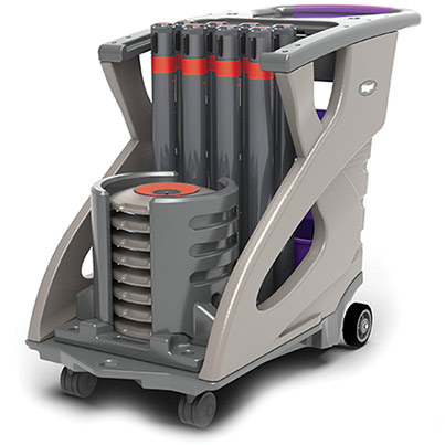Skipper Q Unicart Purple Trolley Kit with Red Bases | Skipper | Skipper | Arco