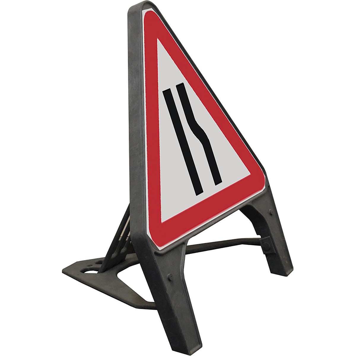 Melba Swintex Q-Sign Road Narrows Off-Side Temporary Road Sign | Not ...