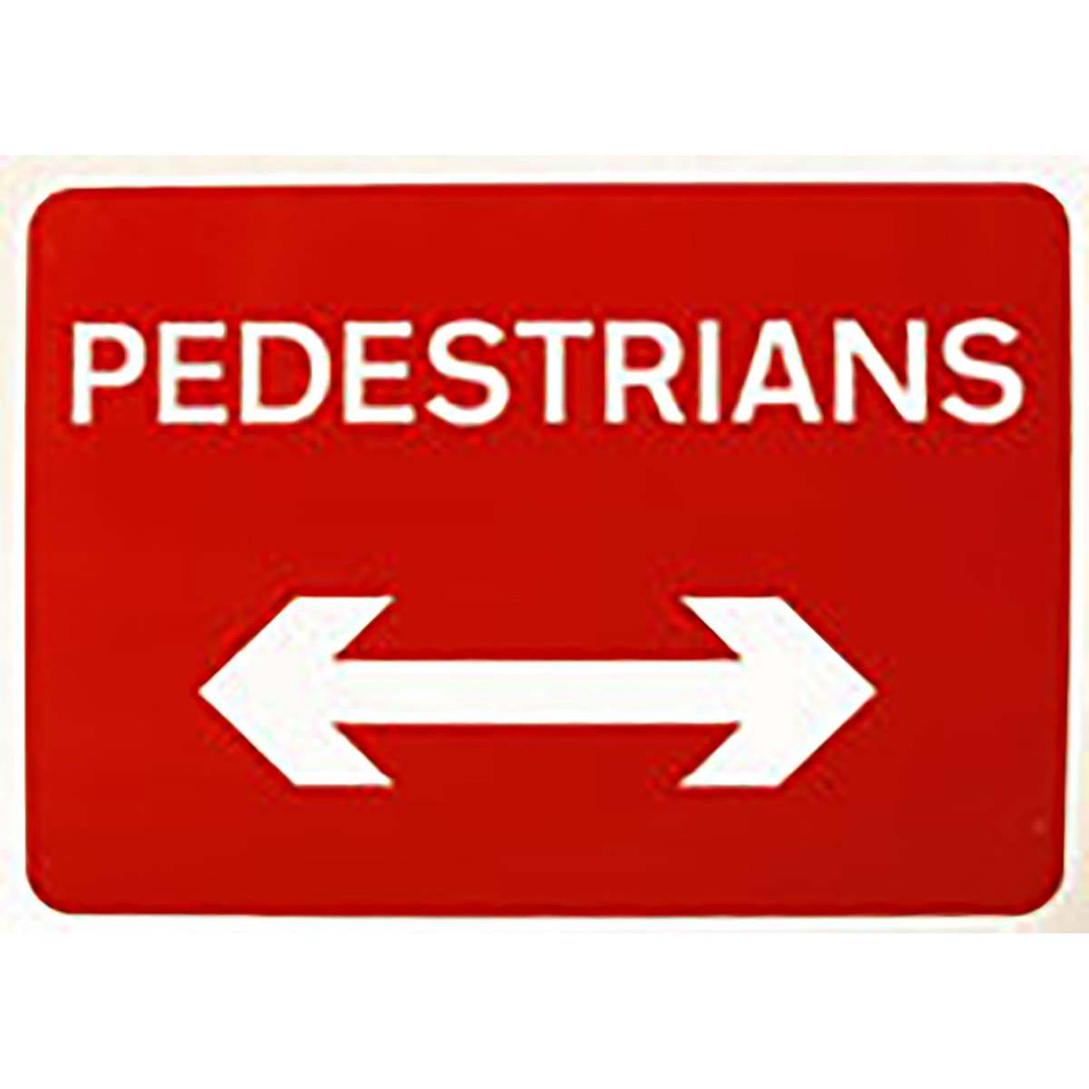 Zintec Rectangular "Pedestrians" Right Arrow Temporary Road Sign 600mm ...