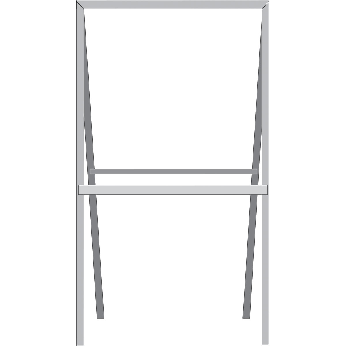 Steel Square Temporary Road Sign Frame 750mm x 750mm | Not Branded ...