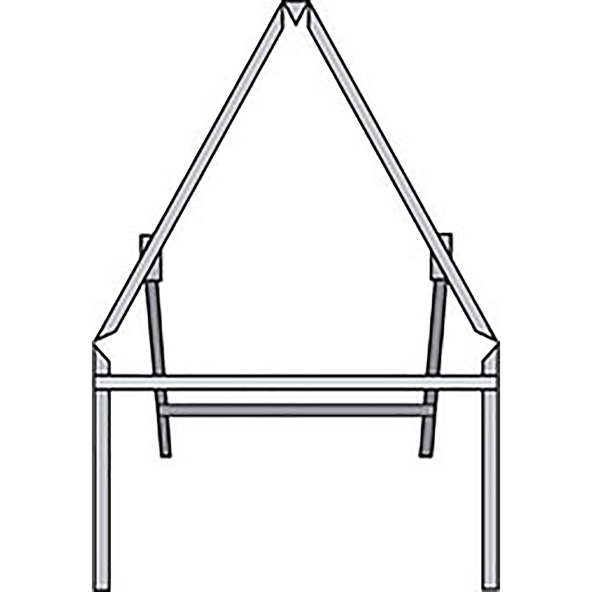 Steel Rectangular Temporary Road Sign Frame 750mm x 1m | Not Branded ...