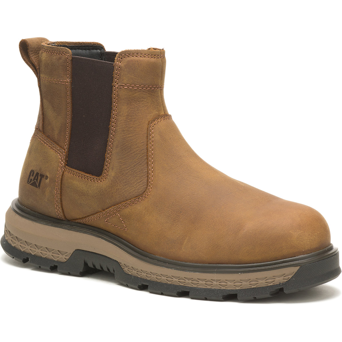 CAT Exposition Brown S3 Safety Chelsea Boots | CAT | CAT | Arco