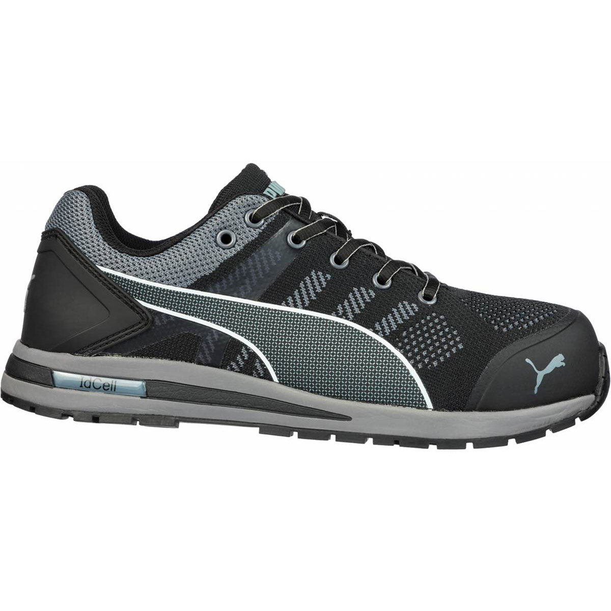 Puma Elevate Low Knit Men’s Black S1P ESD Safety Trainers | Puma Safety ...