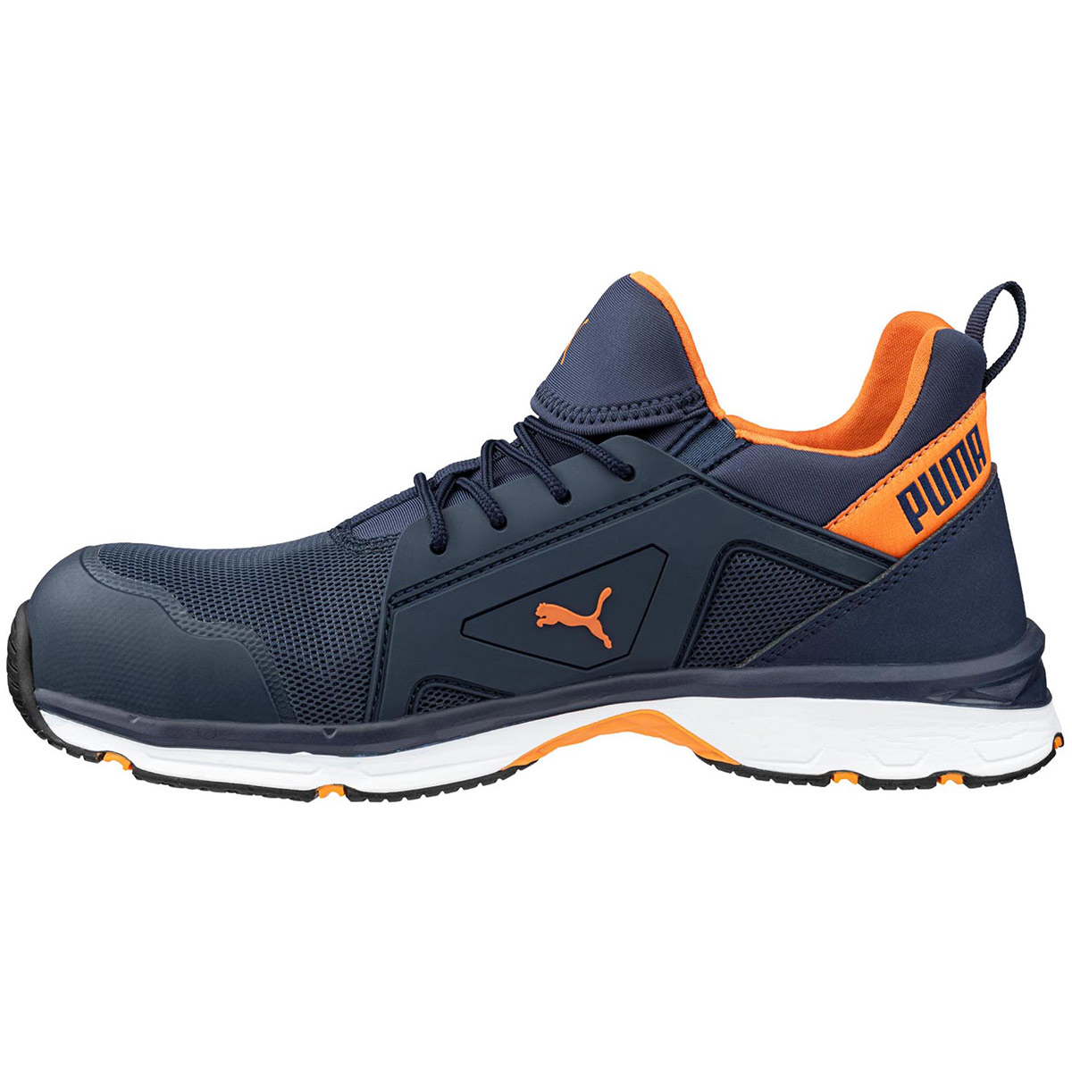 Puma Chase Men’s Blue/Orange S1PS ESD Safety Trainers | Puma Safety ...