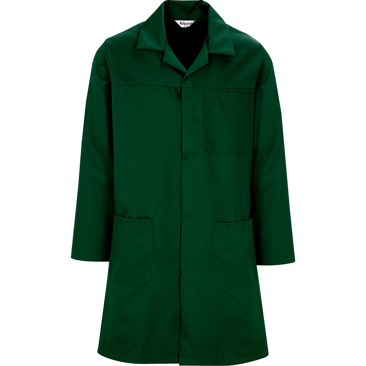 Alsico Alsi Green Industrially Launderable Warehouse Coat | Alsico ...