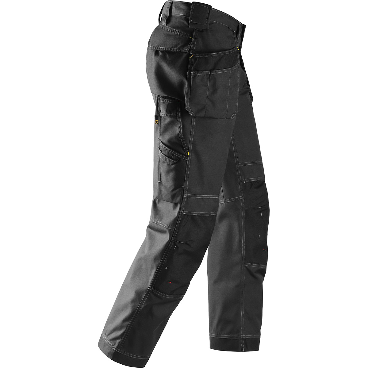Snickers Craftsmen 3213 Men’s Black Trousers with Holster Pockets ...