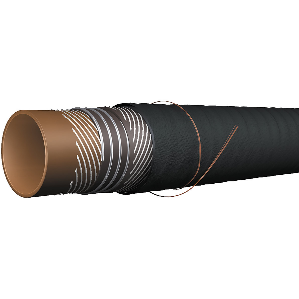 SBR Rubber Animal Feed Hose with Cuffs 102mm/116mm x 1.8m | Not Branded ...
