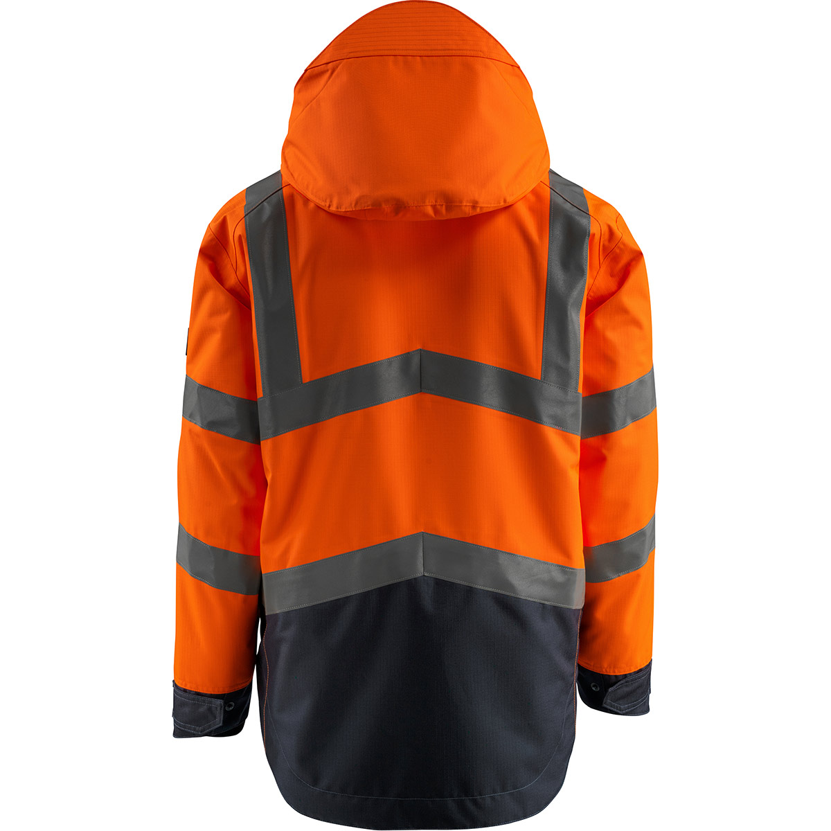 MASCOT SAFE SUPREME Harlow Men’s Orange/Navy Hi-Vis Shell Jacket ...
