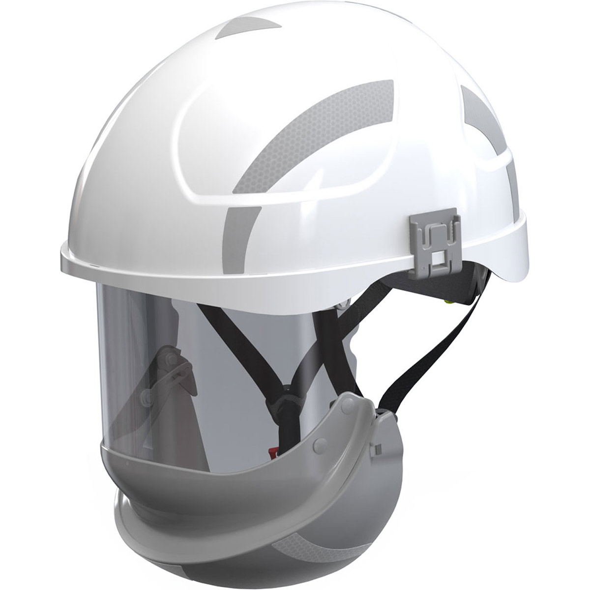 ProGARM 2696 White Unvented Safety Helmet with Class-2 Arc-Flash Face ...