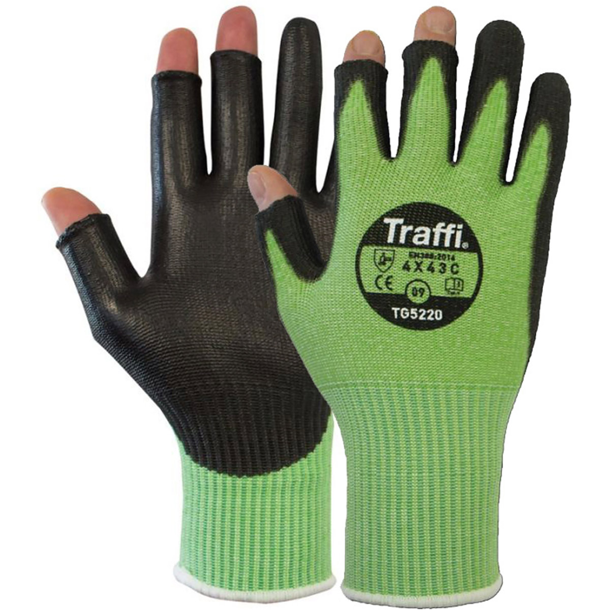 Traffi TG5220 PU-Coated 3DO Cut-Resistant Gloves | Traffi | Work Gloves ...