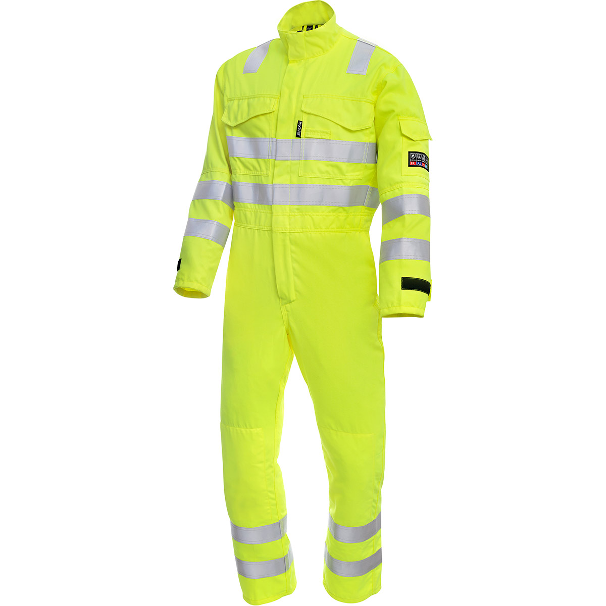 ProGARM 7480 Men’s Yellow Hi-Vis Arc-Flash Overalls with Kneepad ...