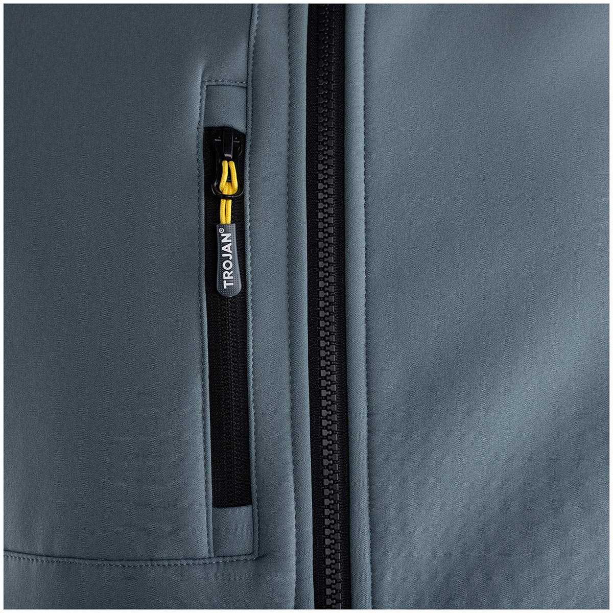 TROJAN Men’s Smoke Blue Hooded Softshell Jacket | TROJAN | Casual and ...