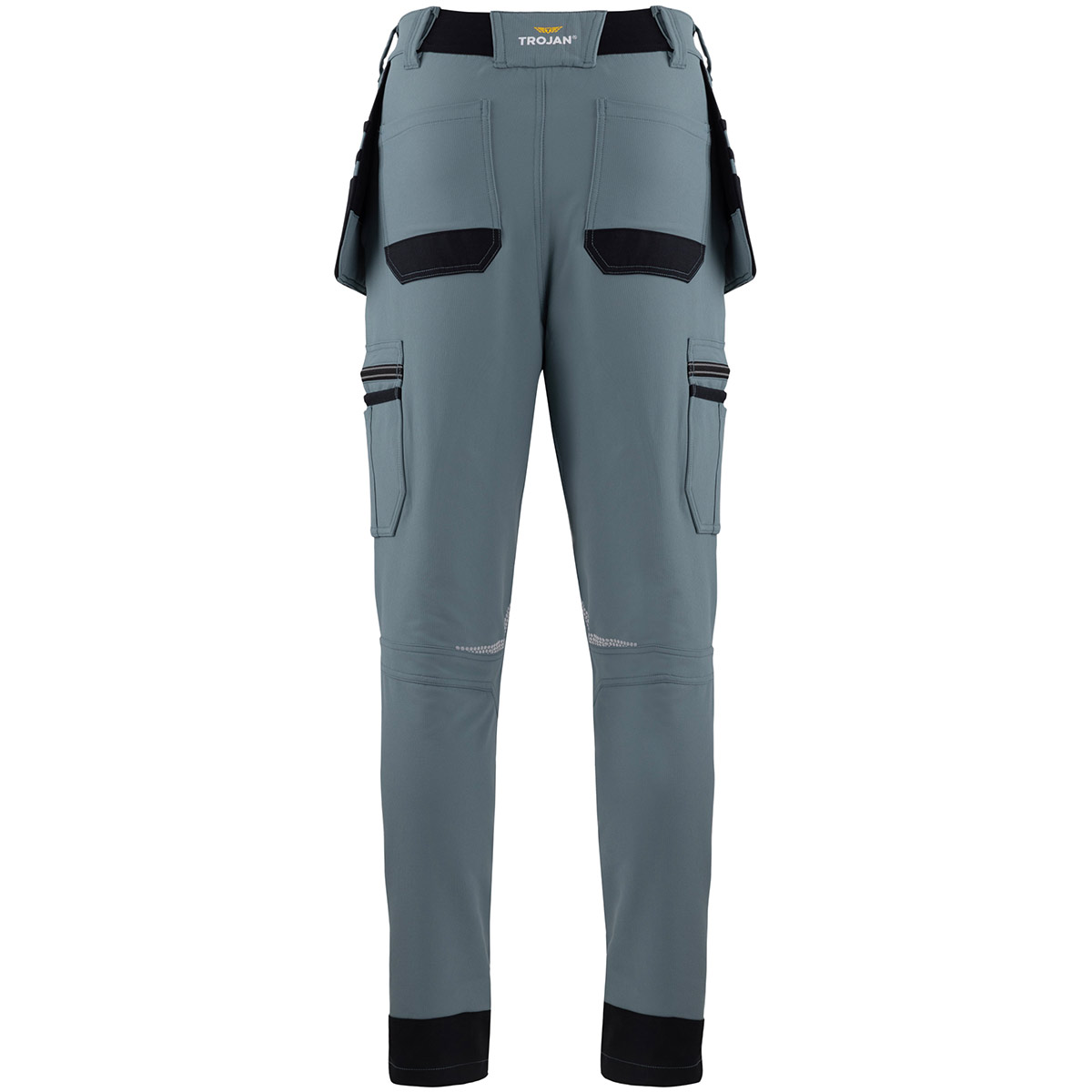 TROJAN Tech Men’s Smoke Blue Cargo Trousers with Holster Pockets ...